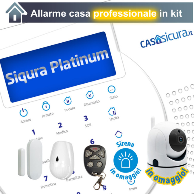 Allarme casa professionale in kit