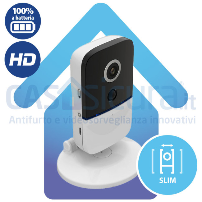 Telecamera IP A BATTERIA 100% versione compatta ***SENZA FILI ...