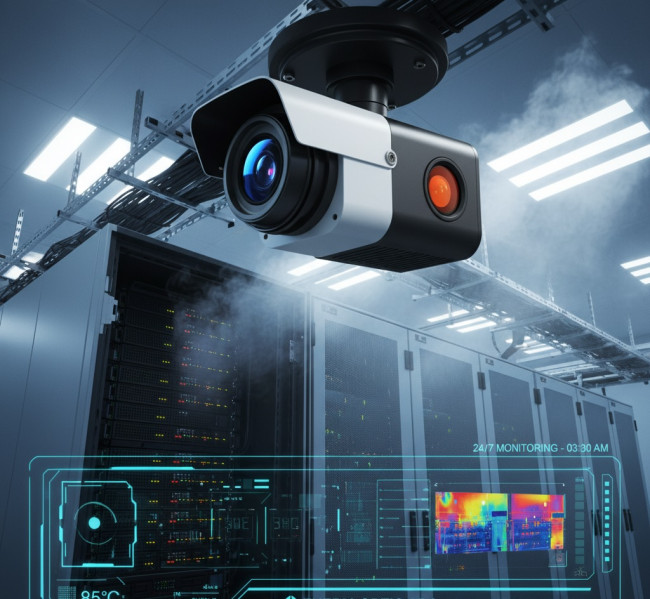 Telecamera Data Center per Monitoraggio H24 - Termica e Ottica